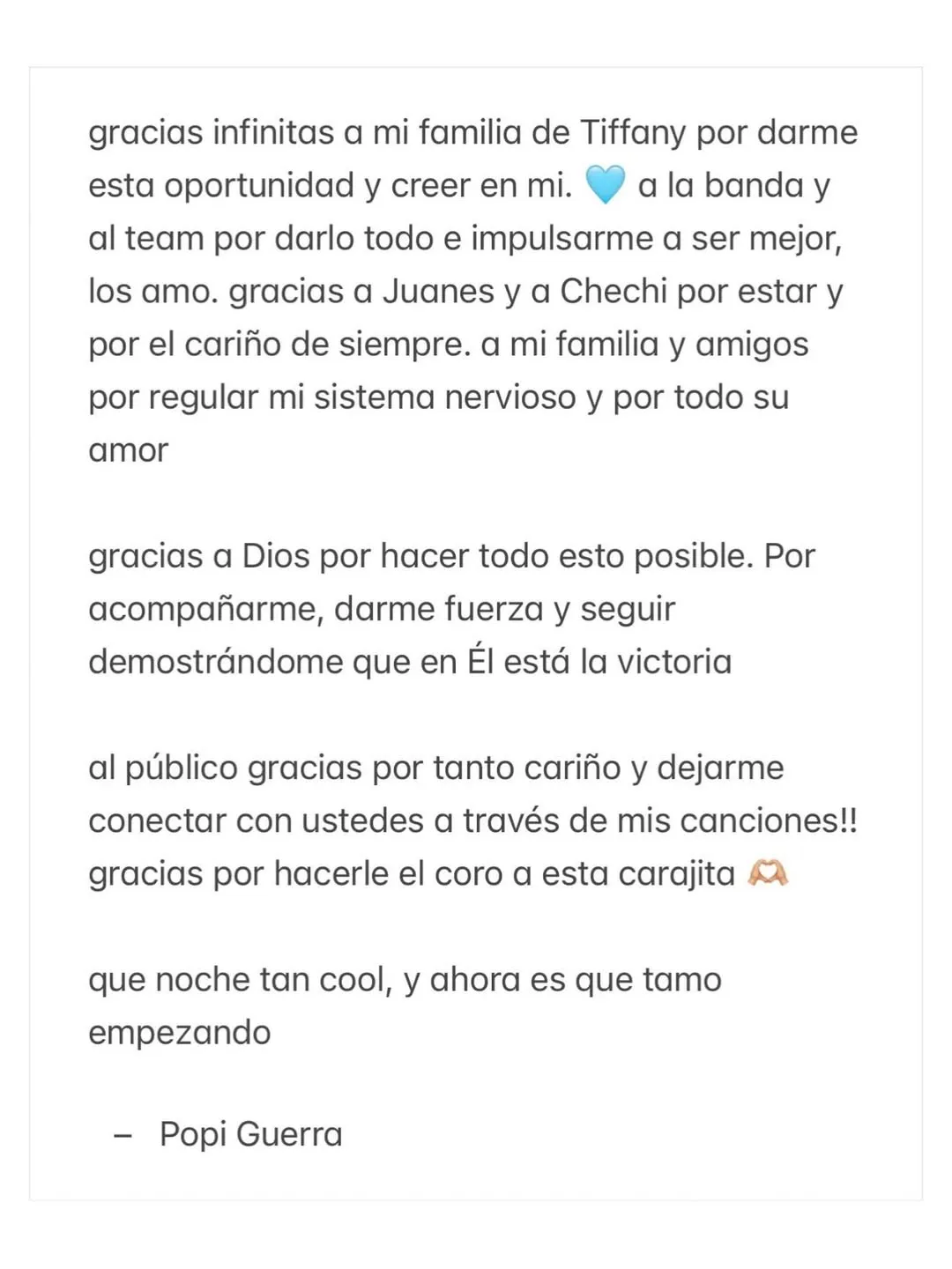Popi Guerra debuta en vivo con emotiva presentación – Diario Al Dia